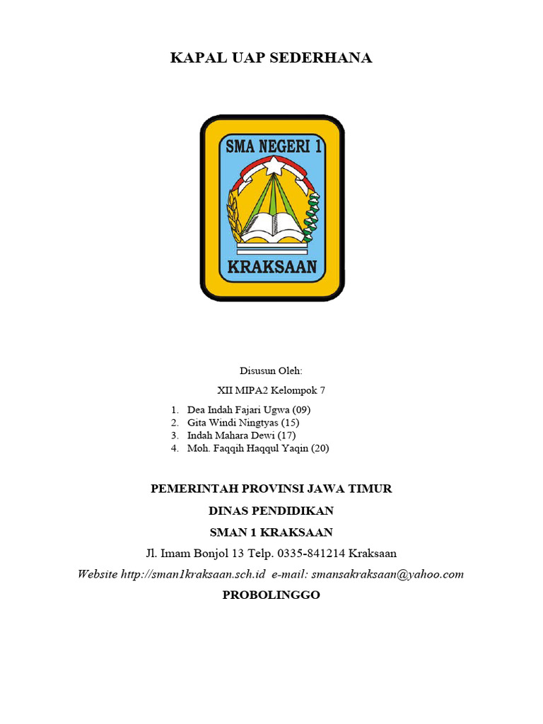 Prinsip Kerja Kapal Uap Sederhana | PDF | Griya & Taman