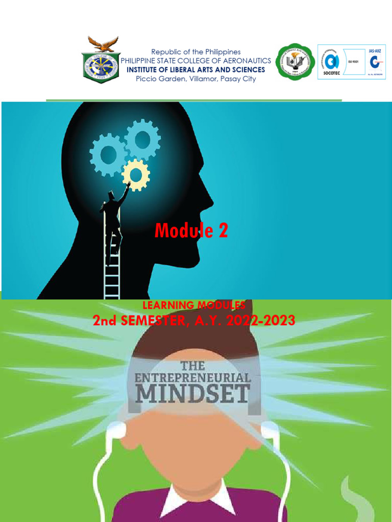 Module 2 - Entrepreneurial Mindset | Download Free PDF | Entrepreneurship | Mindset