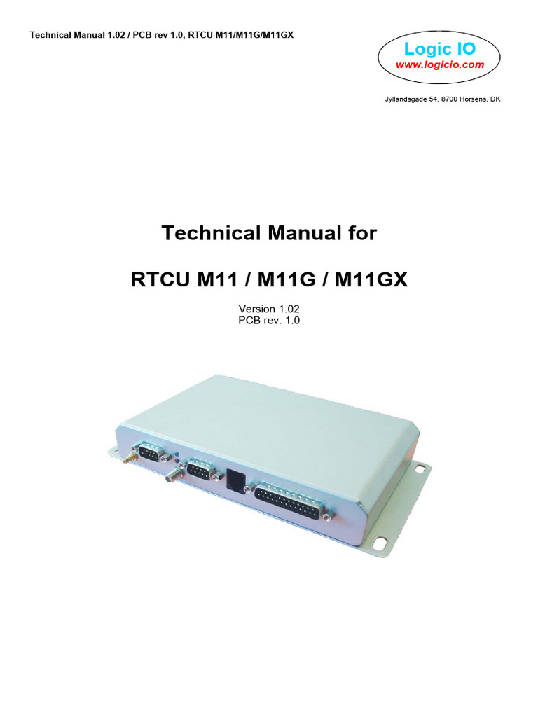 RTCU M11 Technical Manual | PDF | Manufactured Goods | Electronics