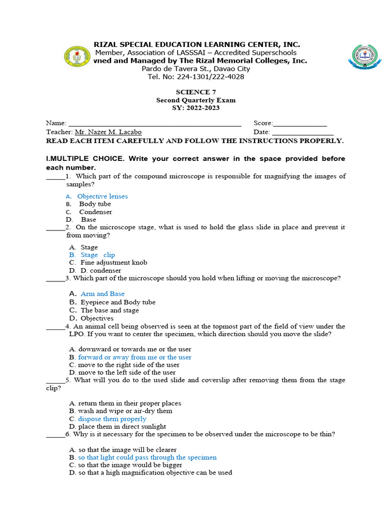Grade 7 Science-2nd Quarter - LACABO | PDF | Sexual Reproduction | Ploidy