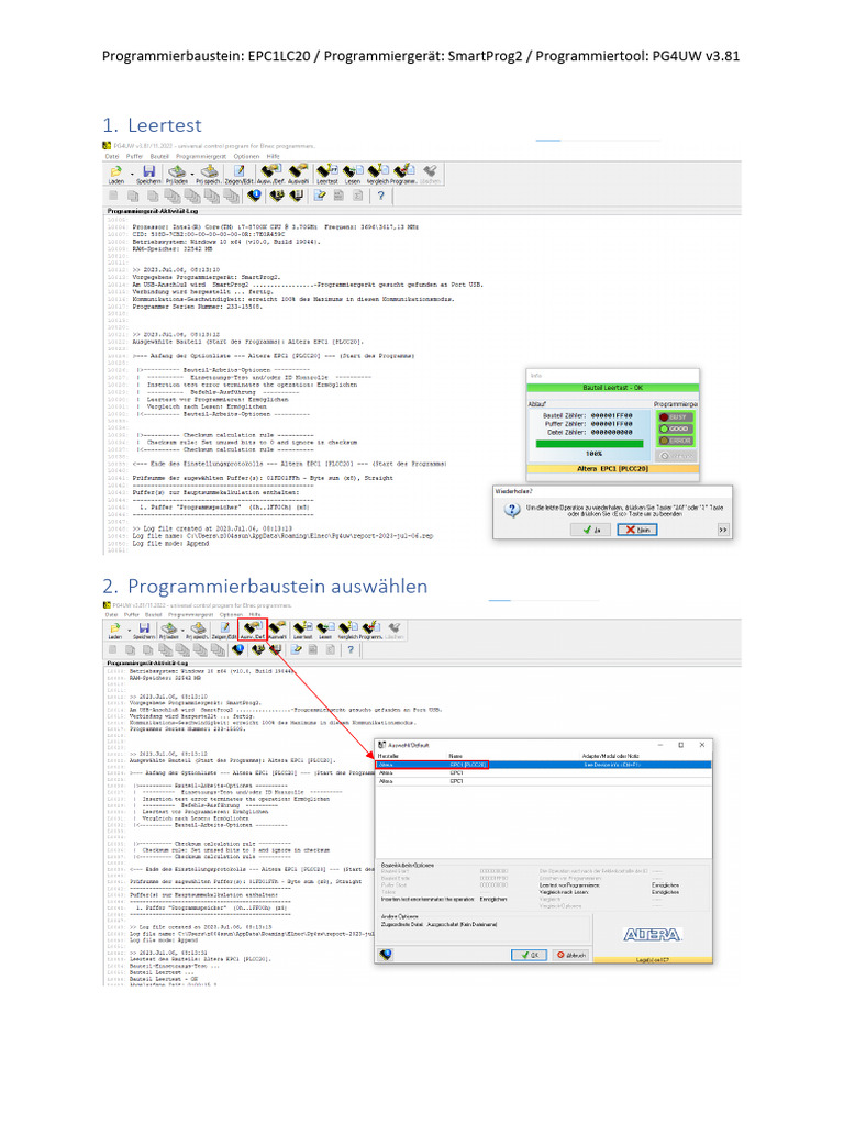 EPC1LC20 Programmierung | PDF | Computer Science | Computer Hardware