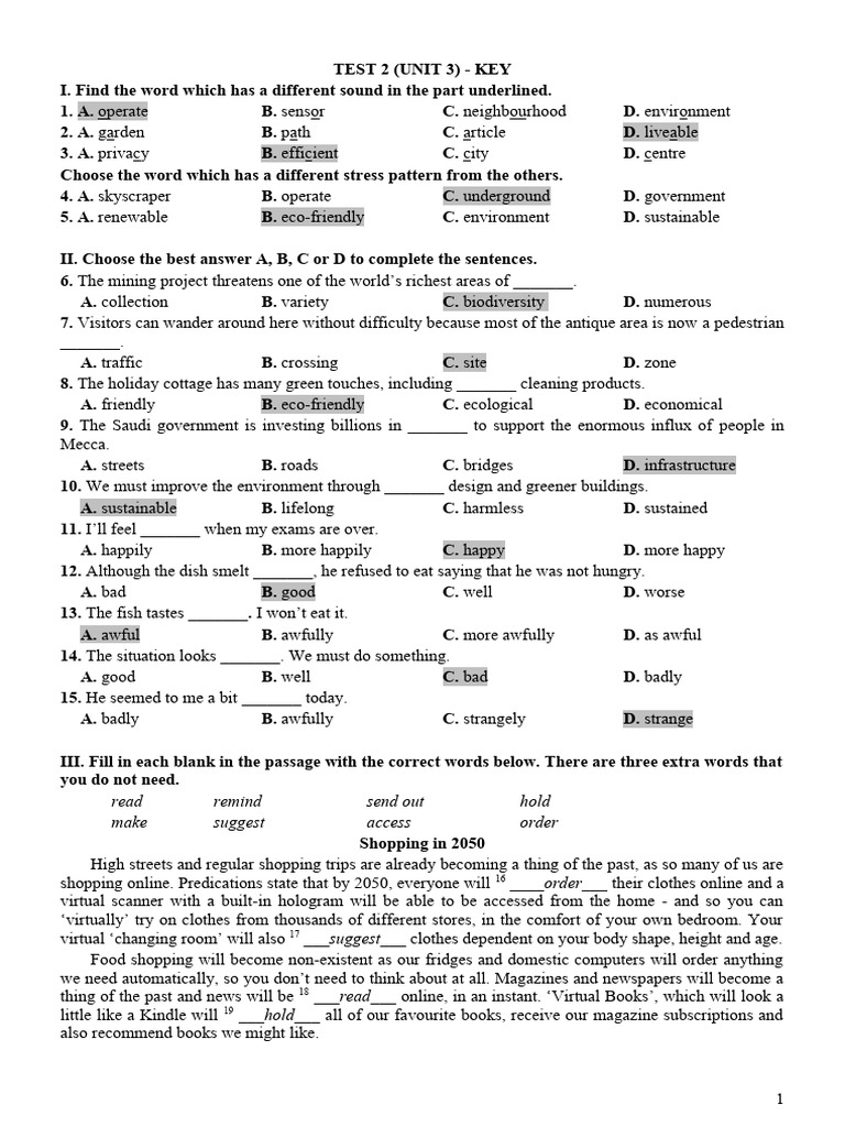 Unit 3 Test 2 Key Pdf Internet Of Things Infrastructure