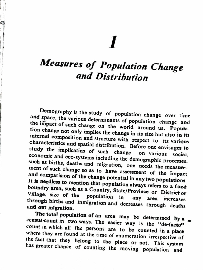 Population Change and Distribution | PDF | Demography | Equations