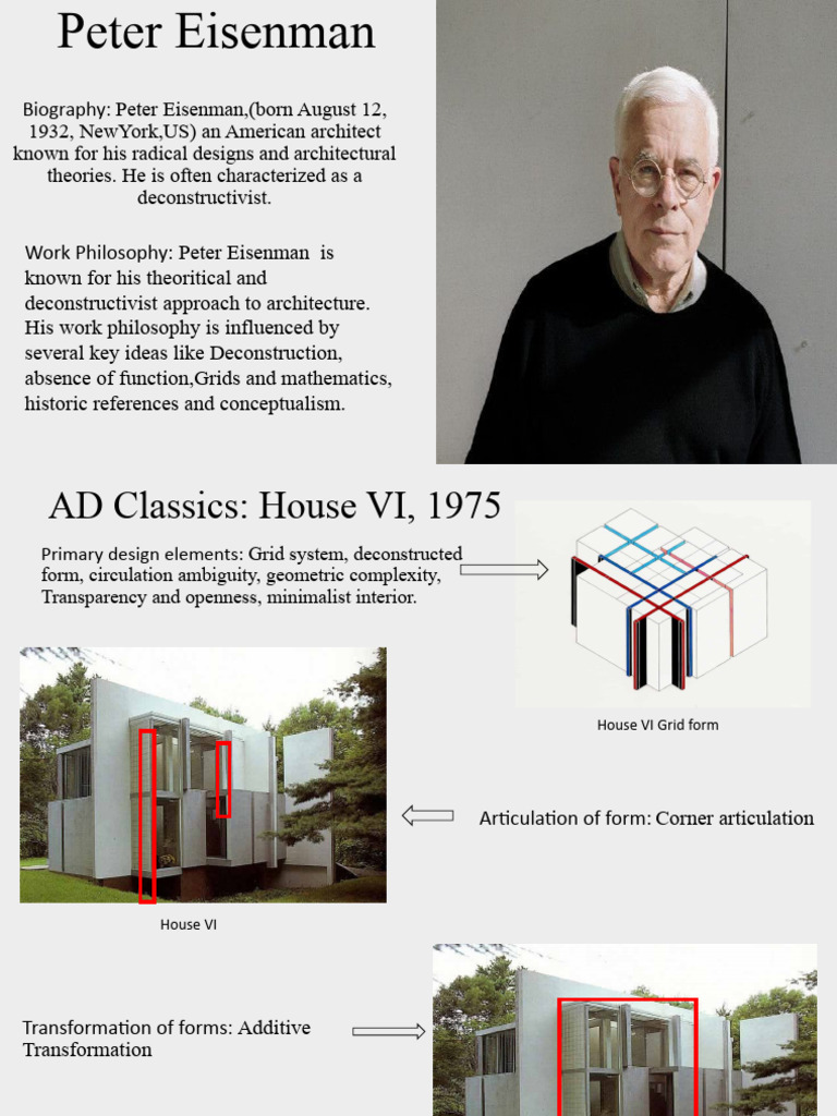 Peter Eisenman: Deconstructivist Architecture | PDF | Architectural Design | Architecture