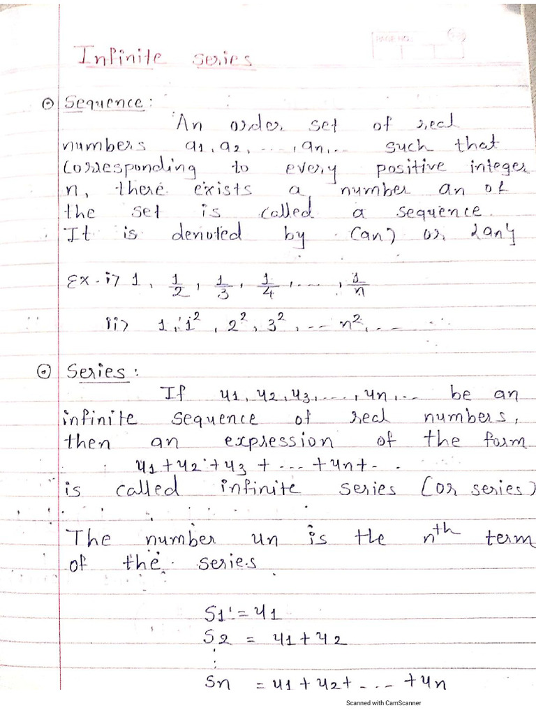 Infinite Series-1 | PDF
