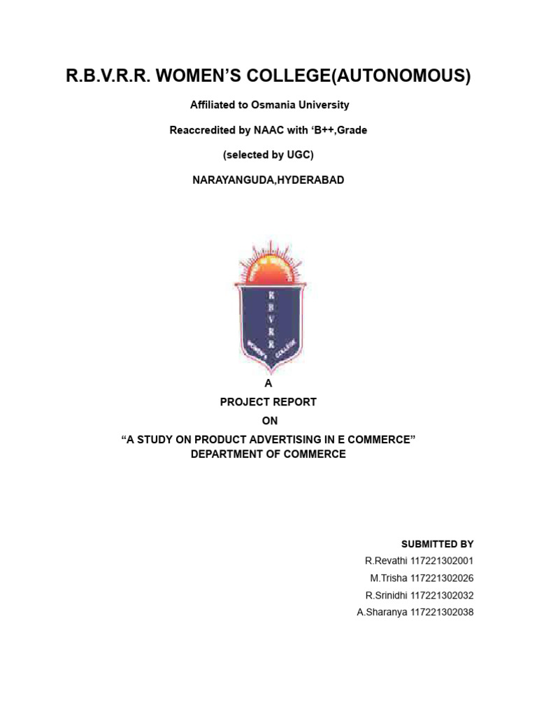 RM Project | Download Free PDF | Advertising | E Commerce