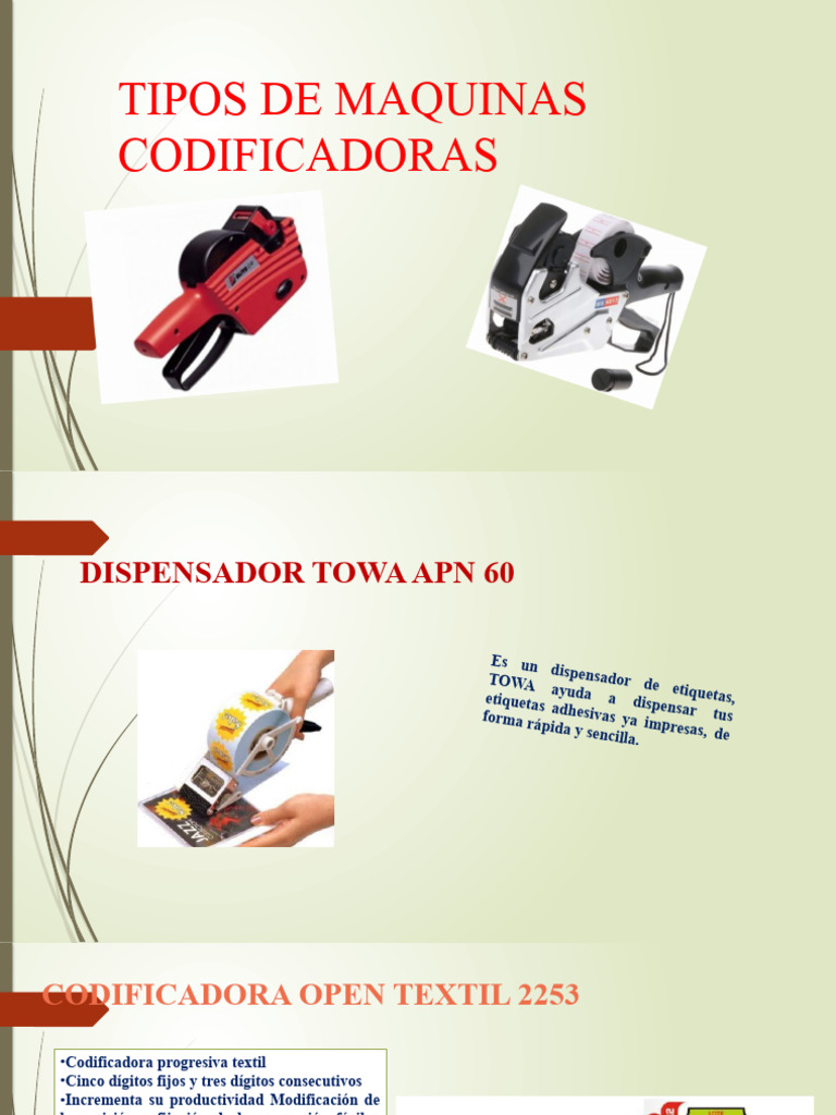 Tipos de Maquinas Codificadoras | PDF