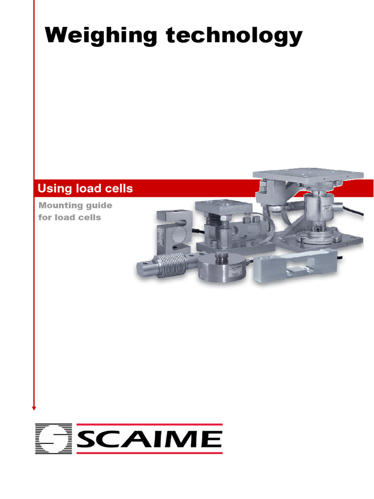 Weighing technology. Using load cells. Mounting guide for load cells ...
