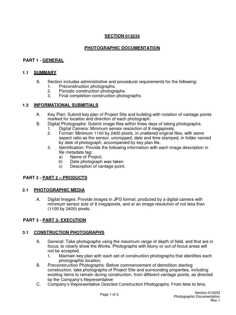 Photographic Documentation Guidelines | PDF | Pixel | Image Resolution
