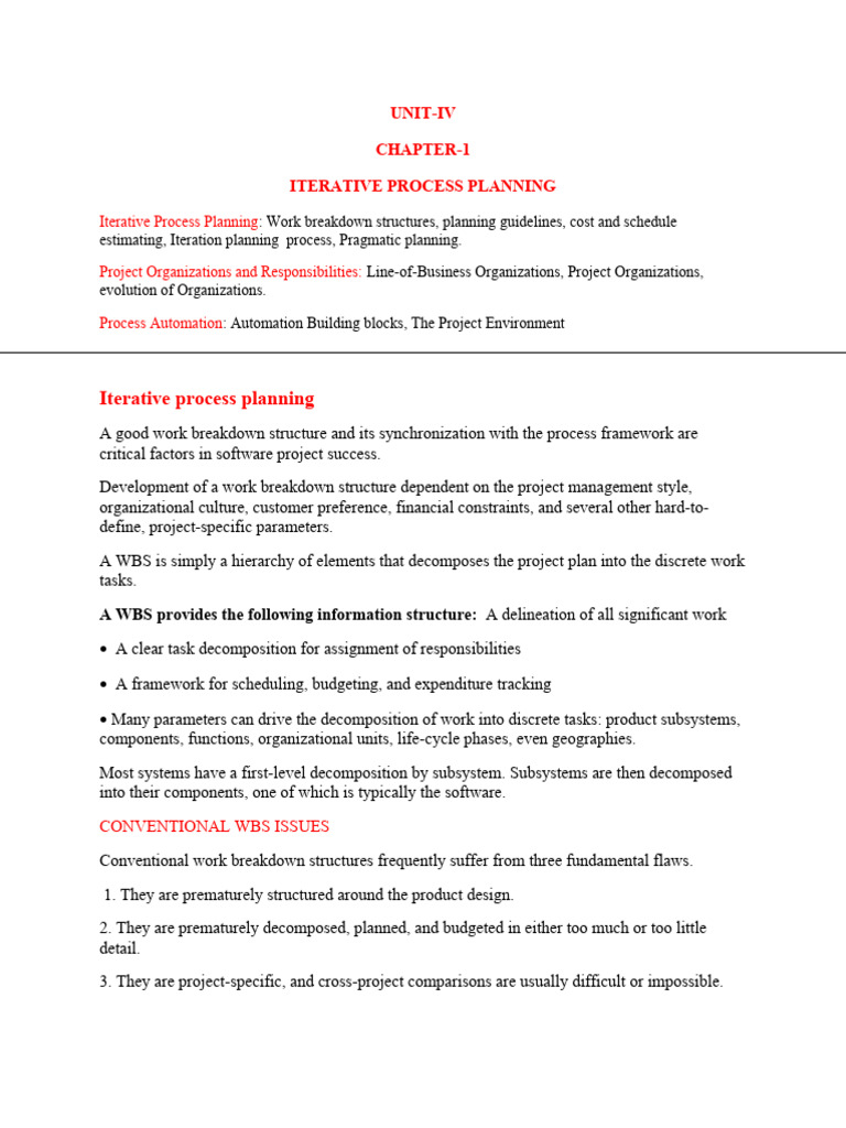 UNIT 4 Chapter1,2,3 Notes | PDF | Project Management | System