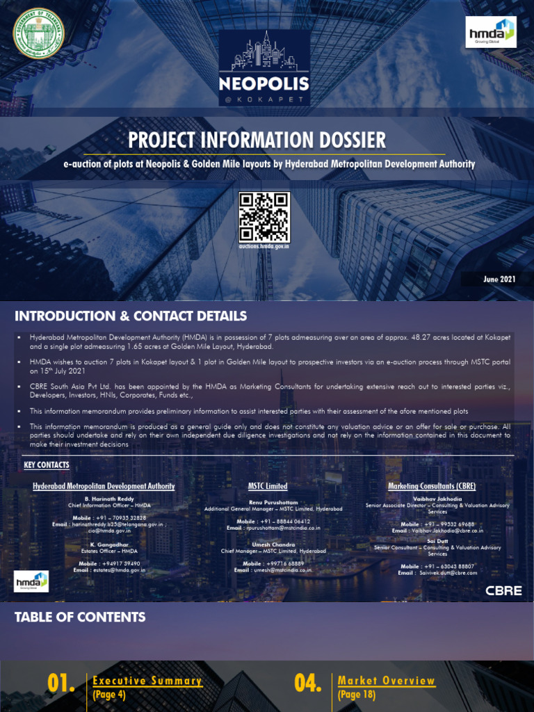 E-Auction of Neopolis & Golden Mile Plots | PDF | Road