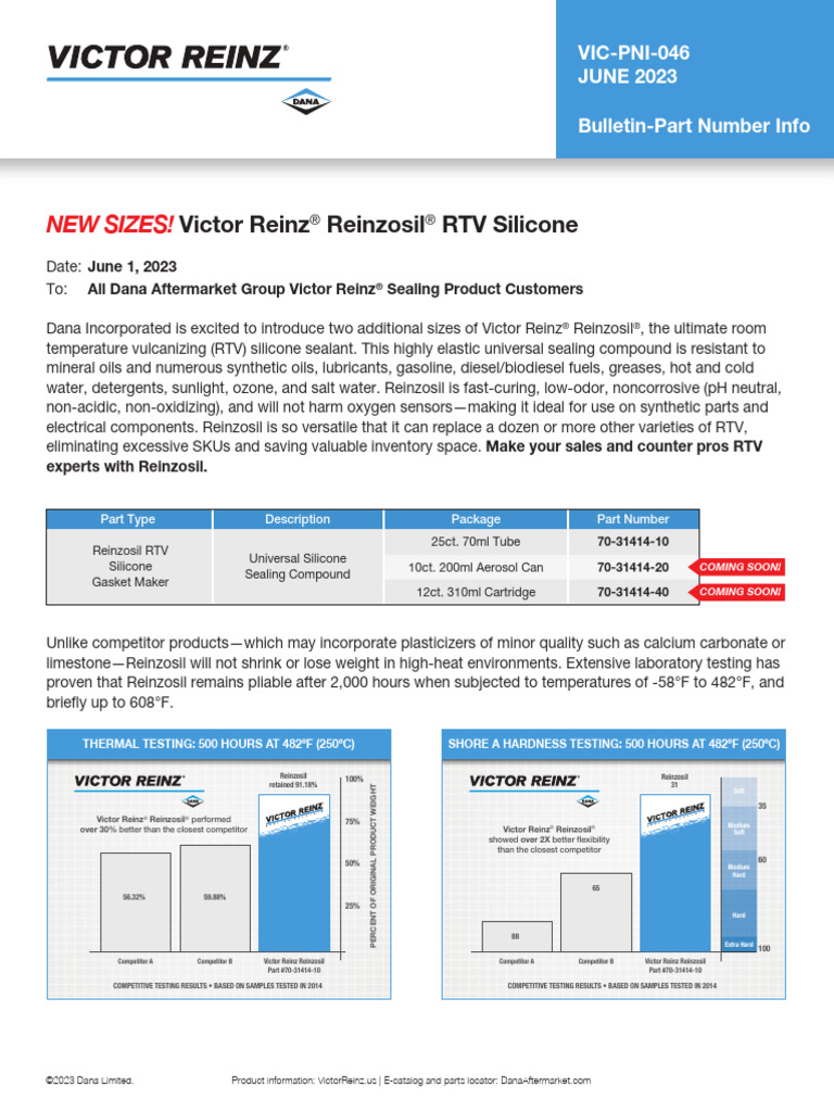23-Dvr-016 VR Ss Reinzosil Pni Bulletin Rev v3 Final | PDF | Silicone ...