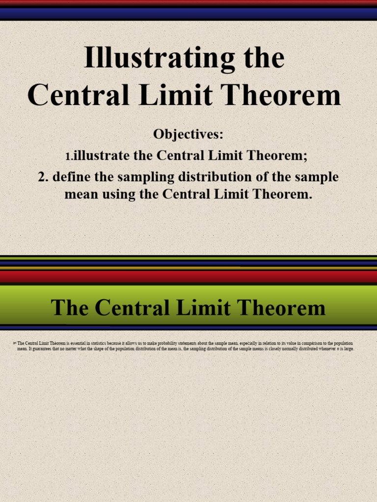 Central Limit Theorem | Download Free PDF | Errors And Residuals | Standard Error