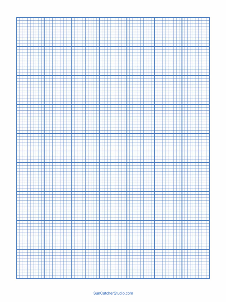 Graph Paper 10 Lines Per Inch Fefefe 4477bb | PDF