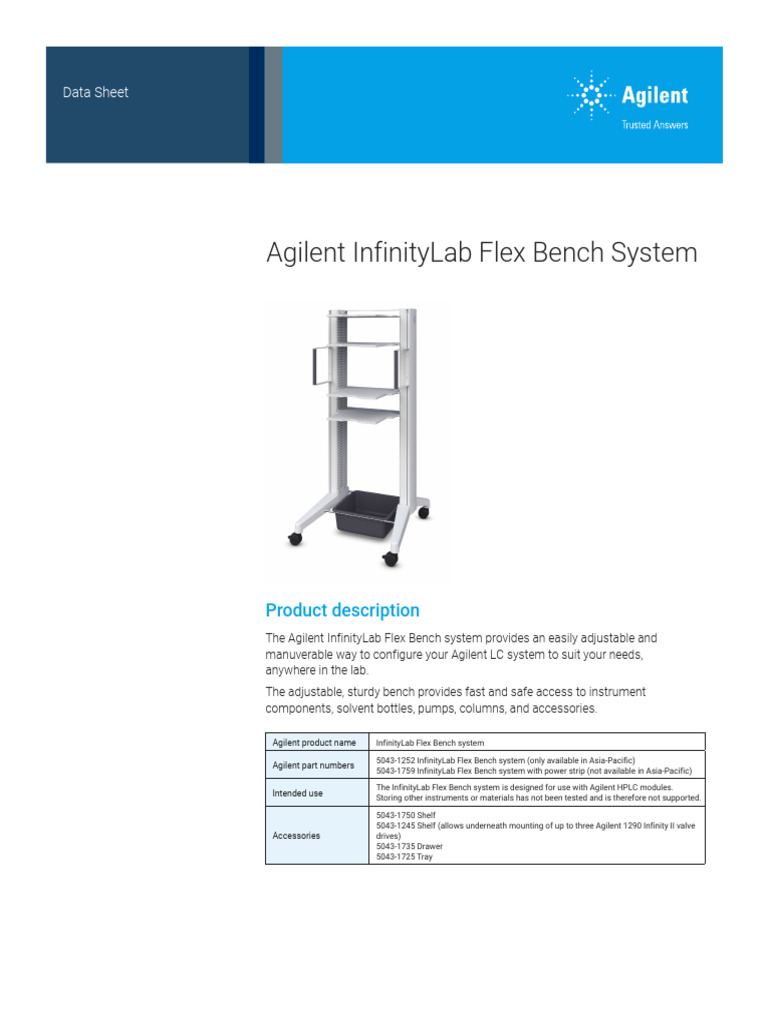 5991-7920EN InfinityLab Flex Bench | PDF | Computers | Technology & Engineering