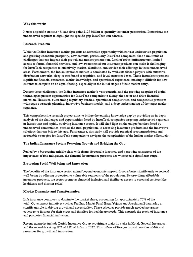 Why This Works | Download Free PDF | Financial Inclusion | Insurance