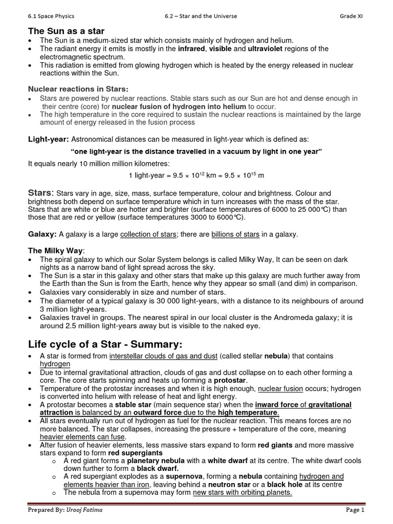 Understanding Stars and the Universe | PDF | Stars | Supernova