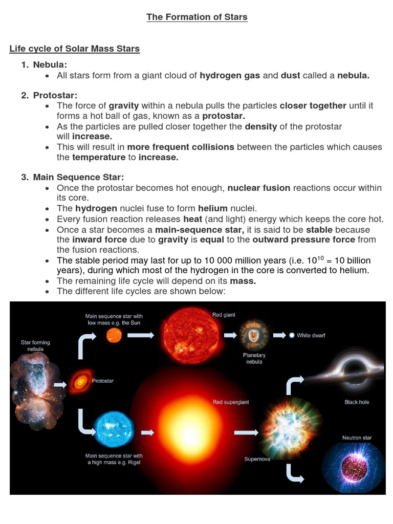 The Formation of Stars | Download Free PDF | Stars | Nuclear Fusion