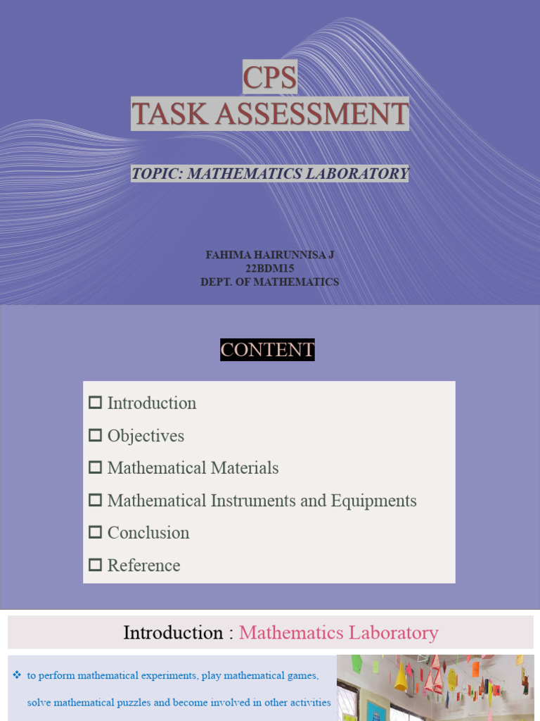 Mathematics Laboratory Overview and Resources | PDF | Mathematics ...