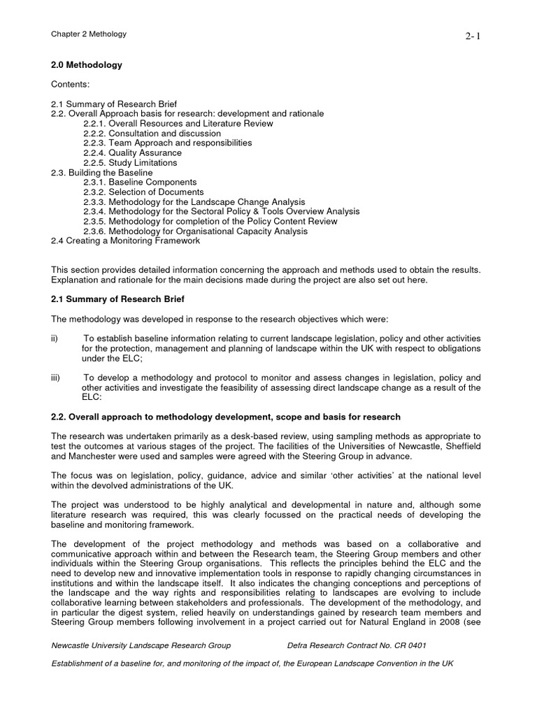 Chapter2 Methodology - tcm6 23590 | PDF | Policy | Methodology