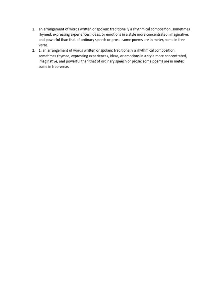 We Define Short Form Poetry As Anything 9 Lines and Under | PDF ...