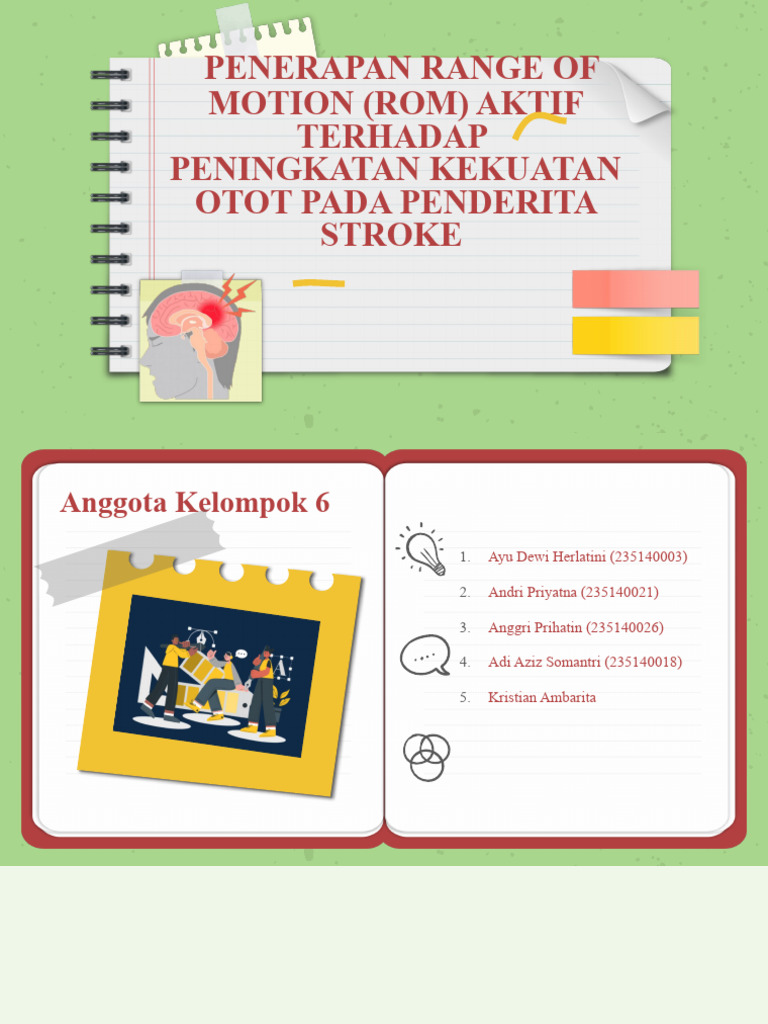 Kel 6 - Penerapan Rom Pada Penyakit Stroke | PDF