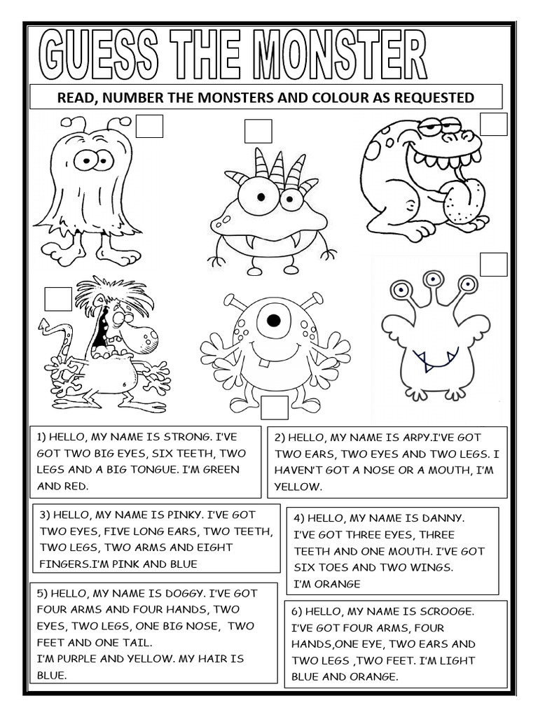 Bodycorpo - Guess The Monster | PDF