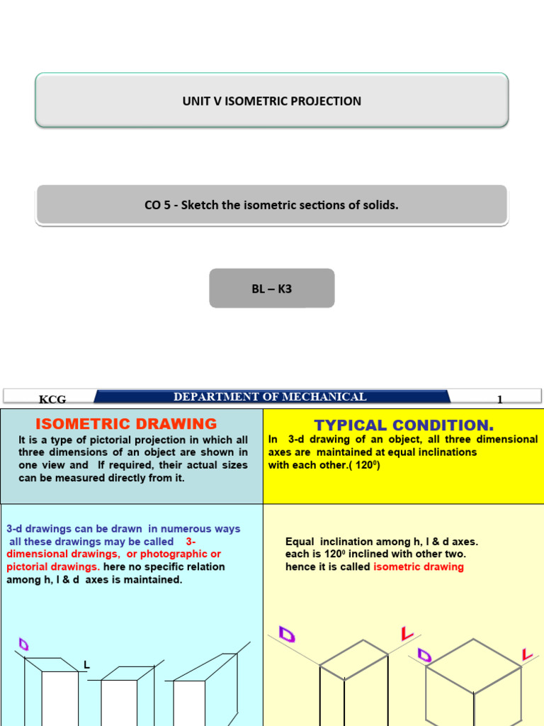Isometric Projection | PDF | Sphere | Euclidean Geometry