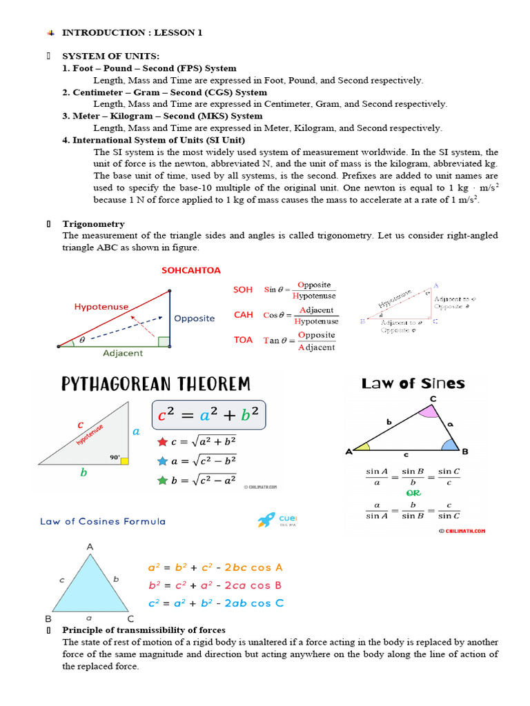 Statics of Rigid Bodies | PDF | Force | Euclidean Vector