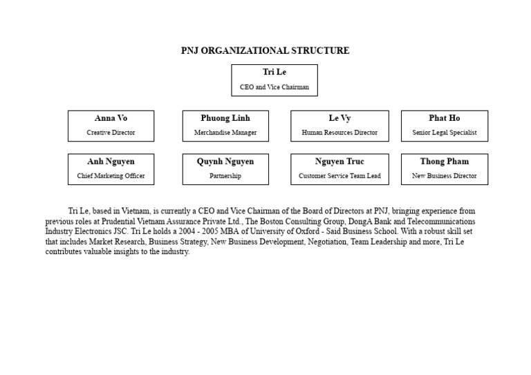 PNJ Organizational Structure Overview | PDF