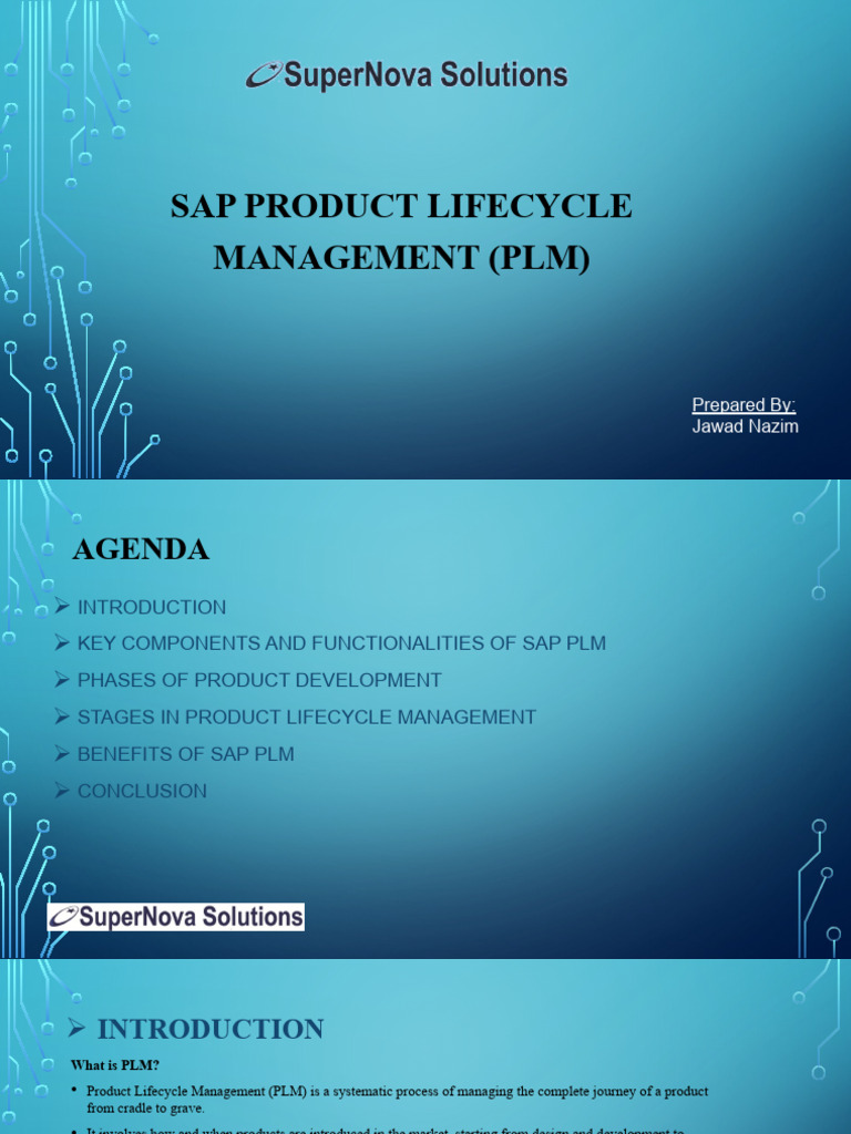 SAP PLM: Key Features and Benefits | PDF | Product Lifecycle | Product ...