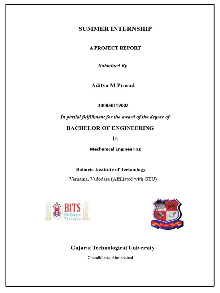 Aditya Internship | Download Free PDF | Electrical Substation | Electric Power Transmission