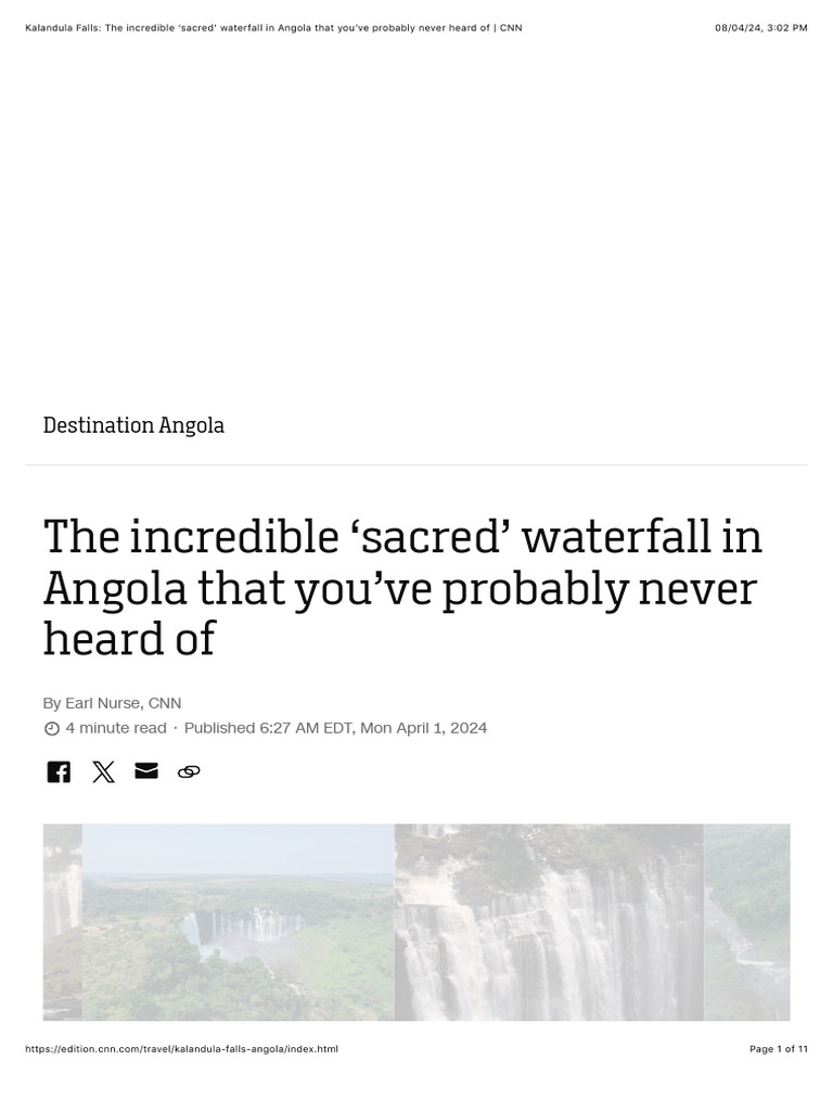 Kalandula Falls: The incredible ‘sacred’ waterfall in Angola that you ...