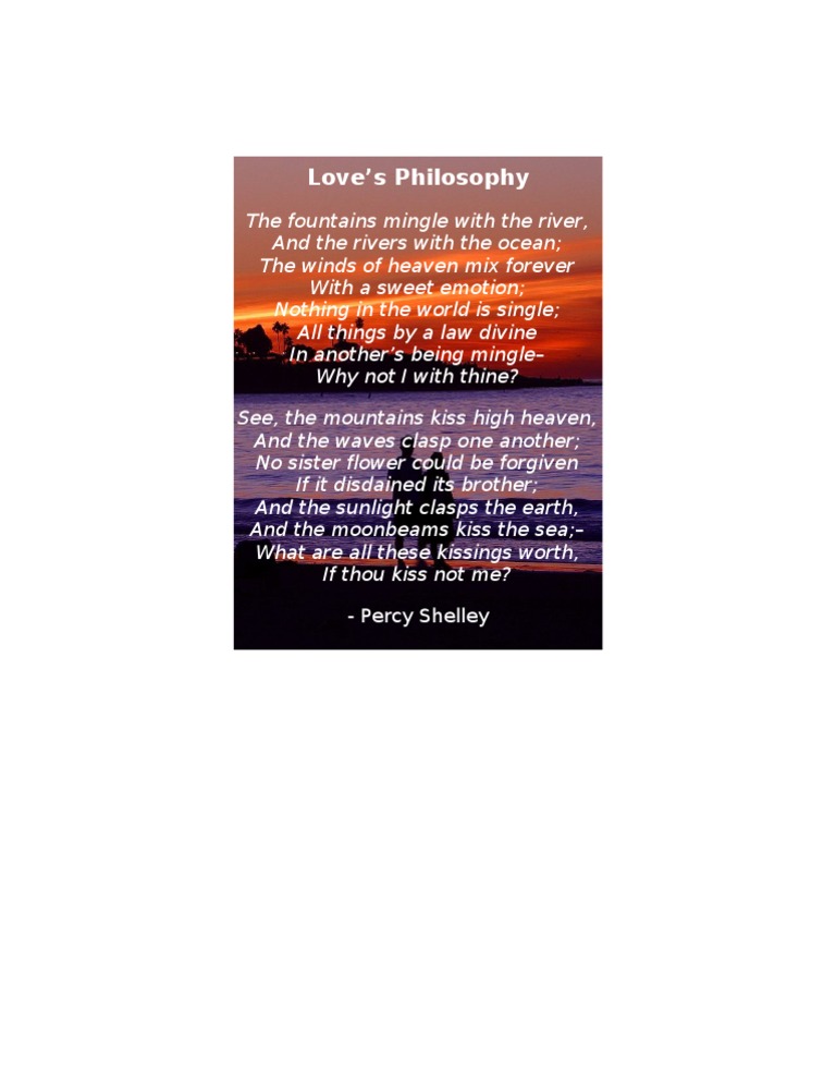 Love's Philosophy | PDF