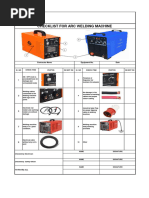 Welding Machine Safety Checklist | PDF