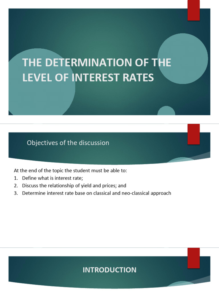 ECON75 Lecture v. Determination of Interest Rate | PDF | Interest ...