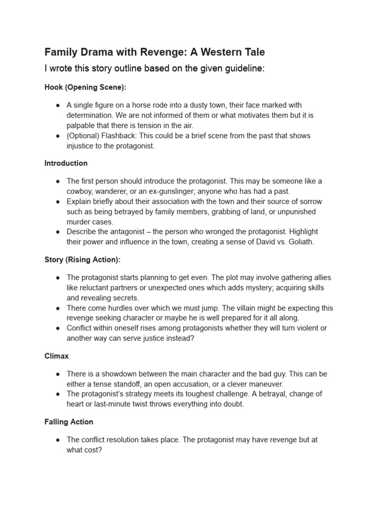 Western Revenge: A Family Drama | PDF | Revenge | Forgiveness