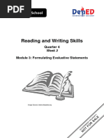 Final - SHS - Reading and Writing Skills - Q3 - Module 3 - Types of ...