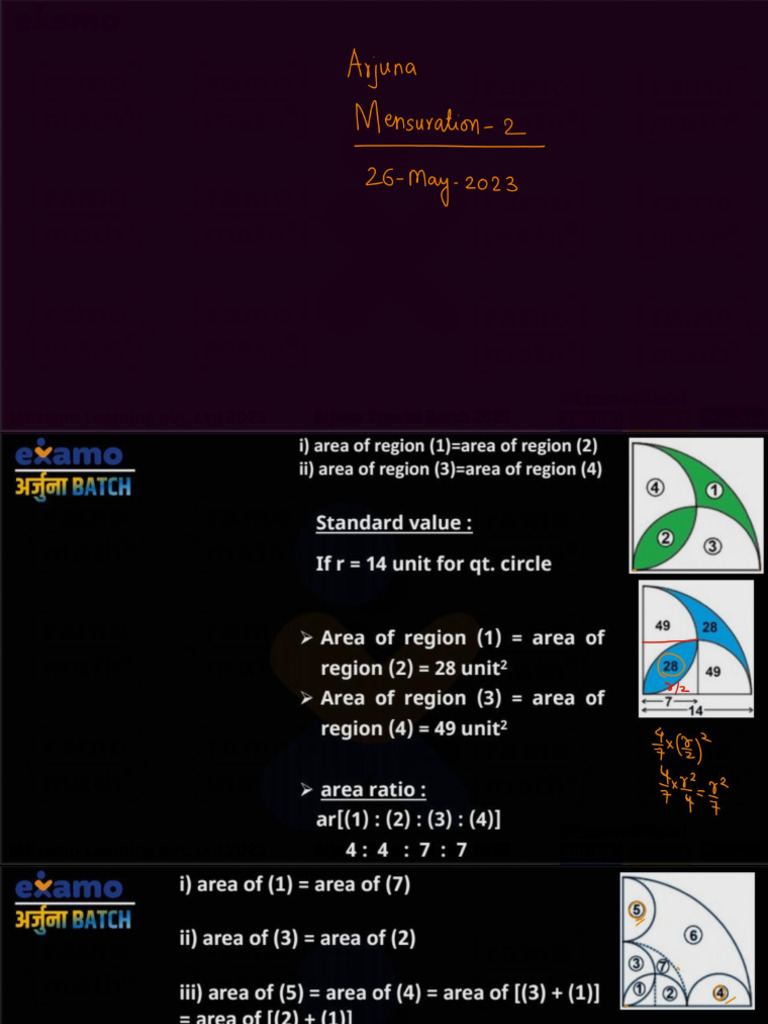 REXODAS PDF Mensuration Class - 2 | PDF