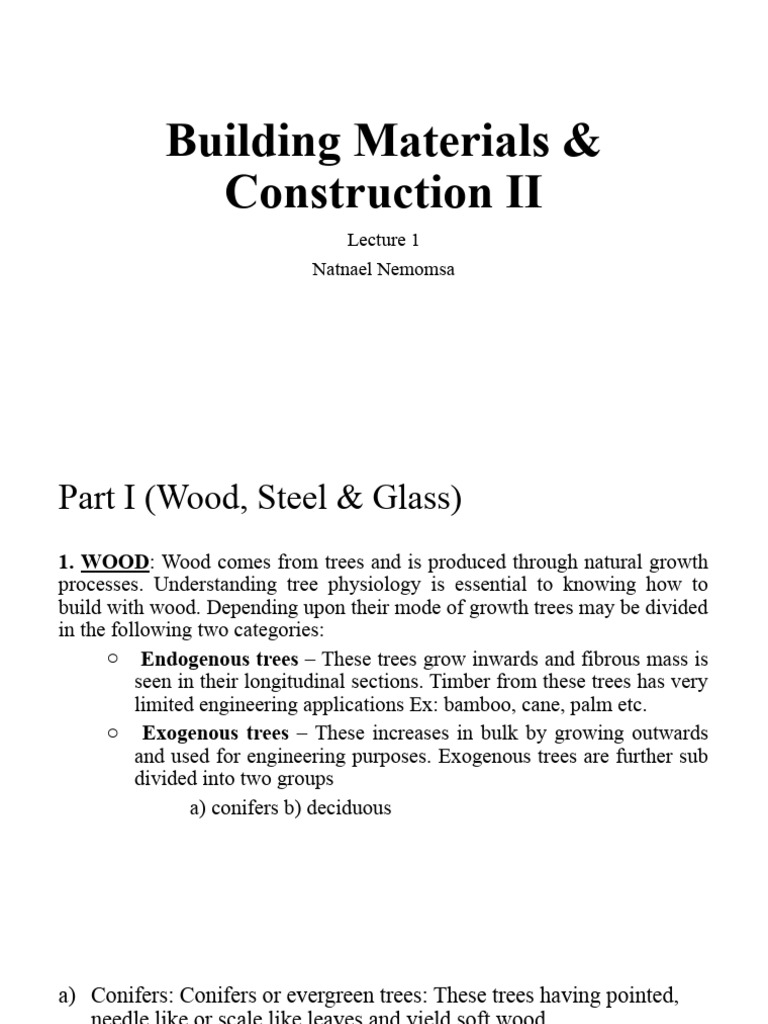 Construction Materials | PDF | Wood | Lumber