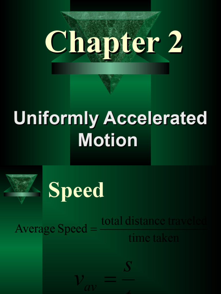 Uniform Motion | PDF | Acceleration | Velocity