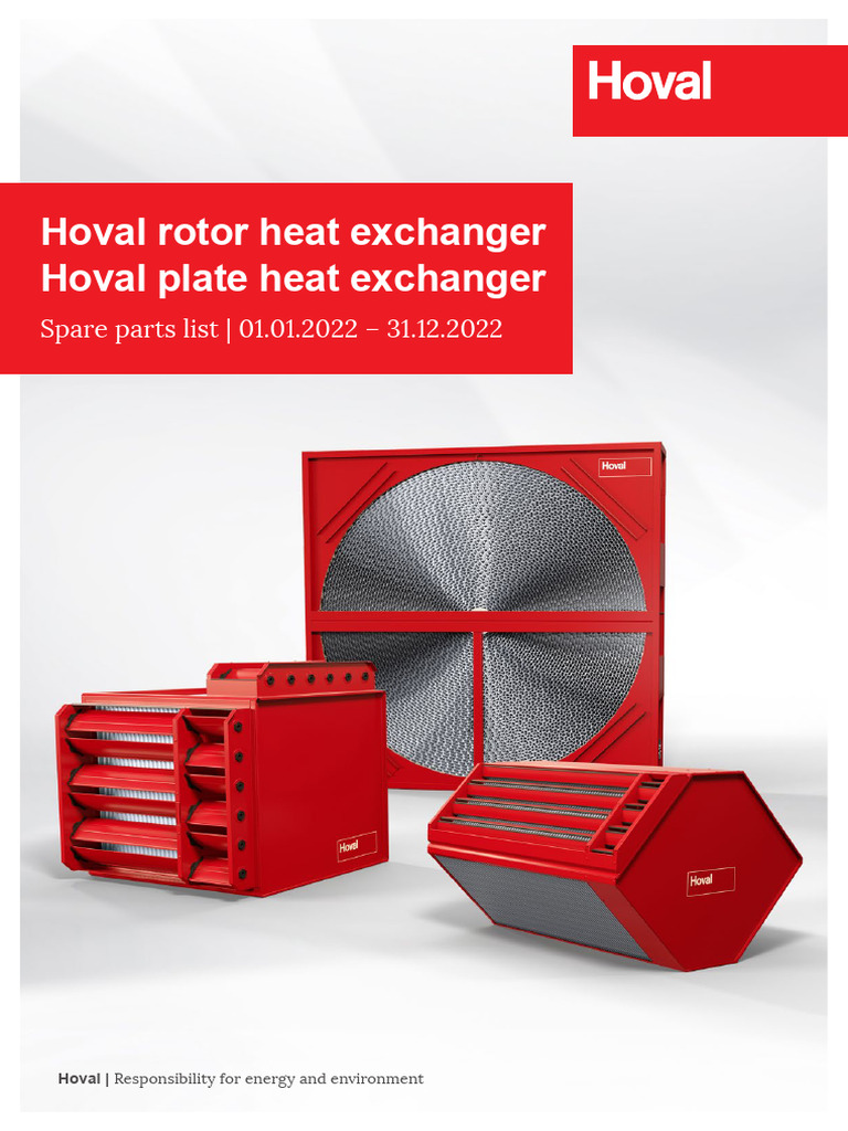 Hoval Spare Parts List 2022 | PDF | Manufactured Goods | Mechanical ...