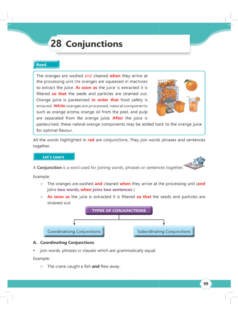 CH 28 Conjunctions | PDF