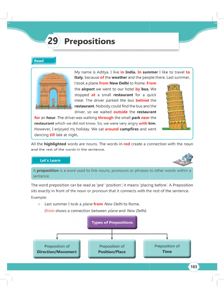 CH 29 Prepositions | PDF