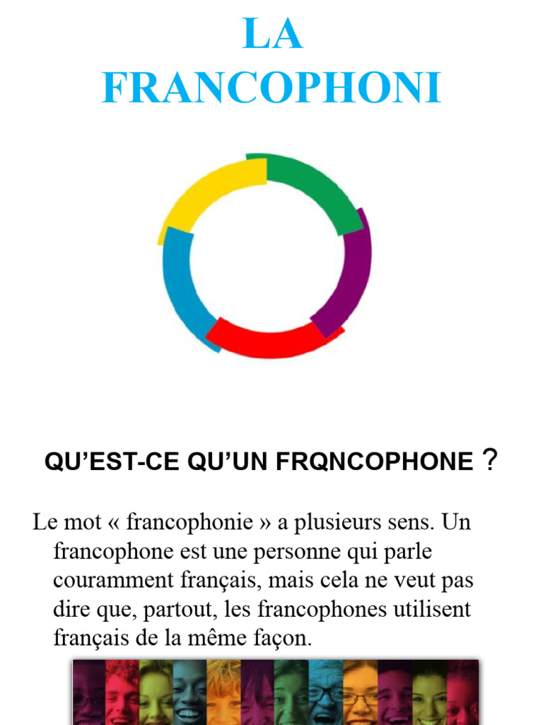 Francophonie | PDF | Arts du langage et discipline