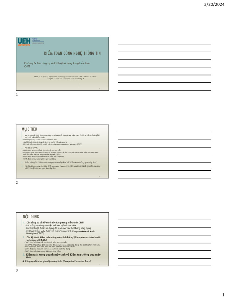 IT audit_Chapter 3 | PDF