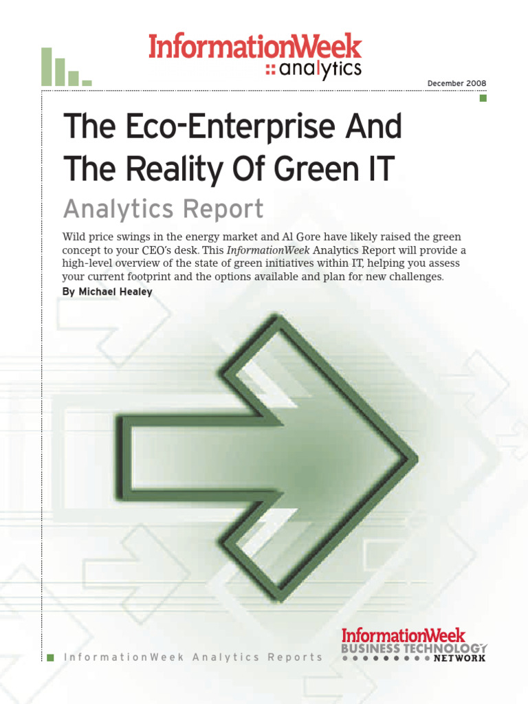 InformationWeek Analytics Green IT Final Report | PDF | Electronic Waste | Virtualization