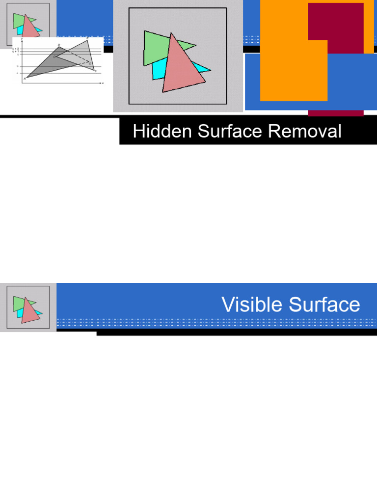Hidden Surface Removal Pdf Computer Graphics Algorithms 7088