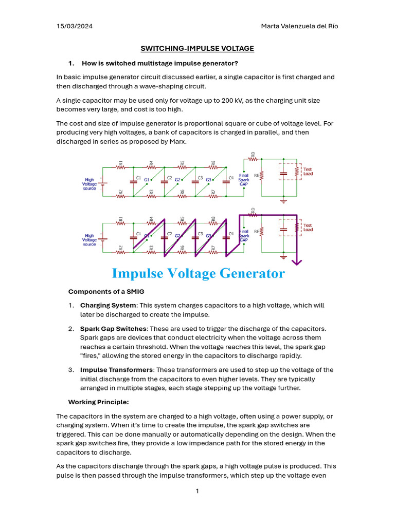 Switching Impulse Voltage Evaluation | PDF | Capacitor | High Voltage