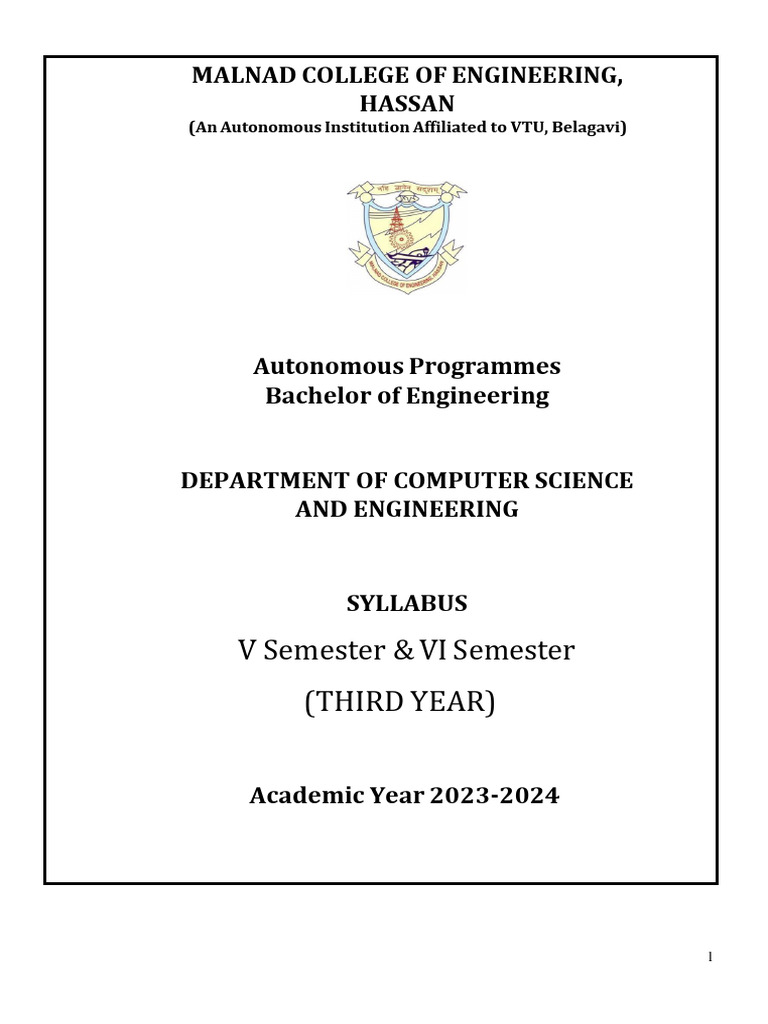 3rd Year Scheme and Syllabus-2023-24 | PDF | Relational Database | Process (Computing)